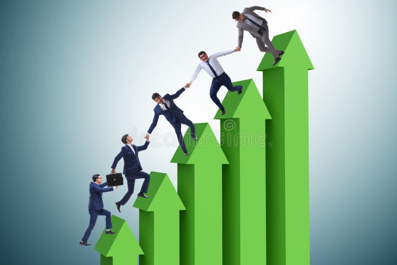 Colleagues Helping Each Other To Improve Results Stock Image - Image of ...