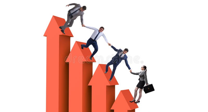 Colleagues Helping Each Other To Improve Results Stock Illustration ...