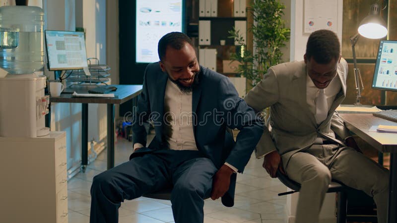 Colleagues Laughing and Having Fun Stock Image - Image of workplace ...