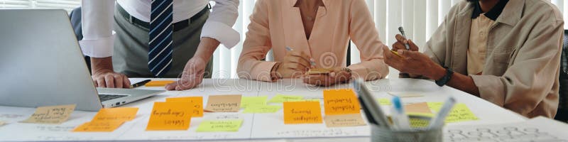 Colleagues Planning Work at Meeting Stock Photo - Image of department ...