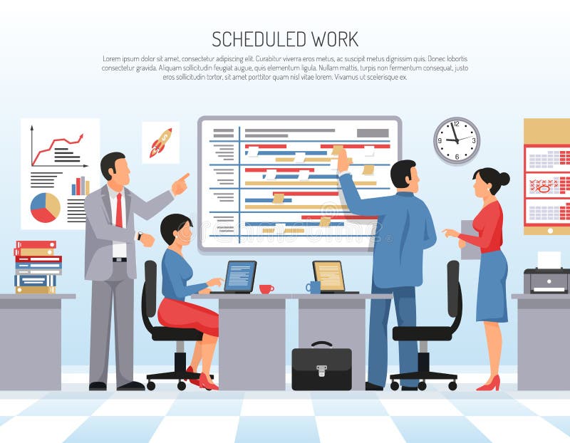 Planning Flat Concept stock vector. Illustration of planning - 114208420 Planning Flat Concept stock vector. Illustration of planning - 114208420