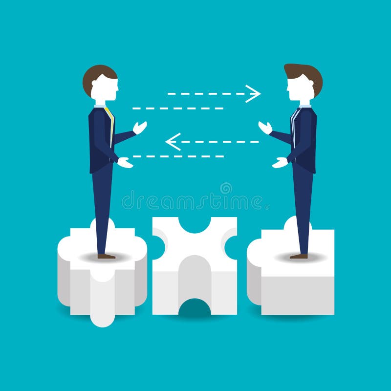 Colleagues Thinking and Planning Ideas Stock Vector - Illustration of ...