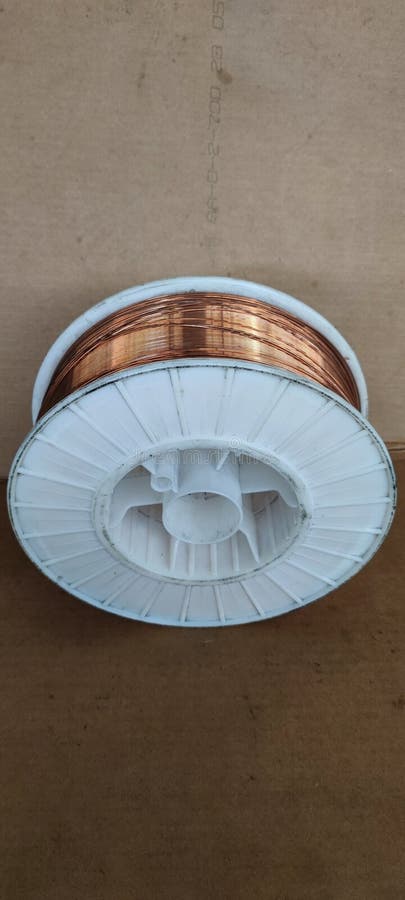 A COLLECT of COPPER WIRE READY TO USE for WORK Stock Image - Image of ...