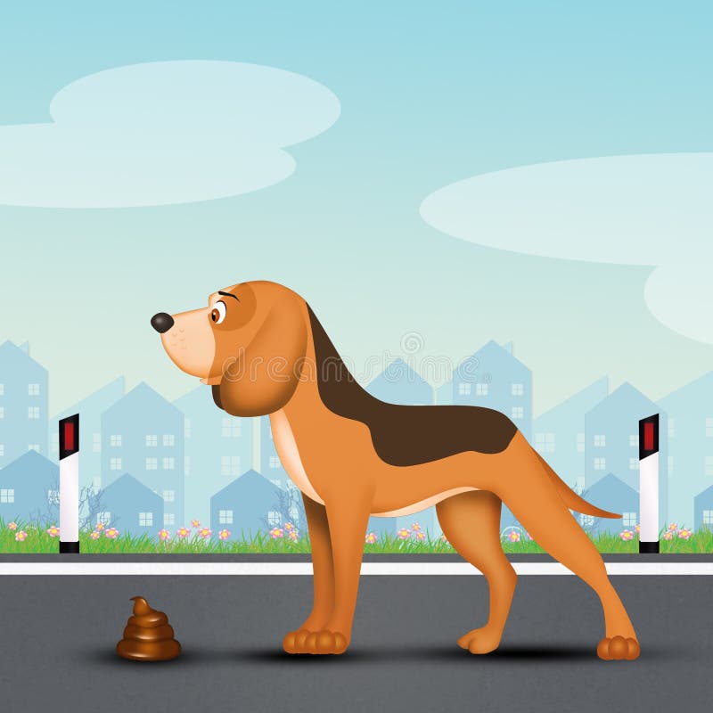 Collect the dog`s poop stock illustration. Illustration of dirty ...