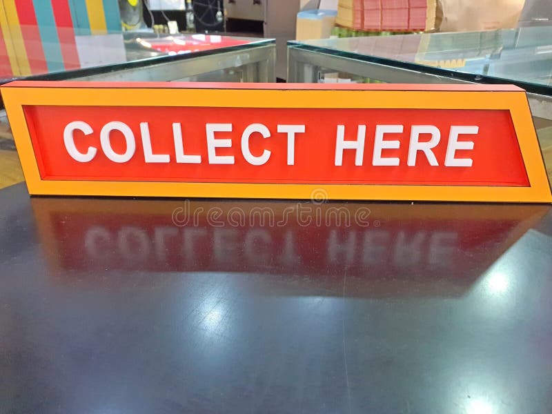 Collect Here Signage Stock Photos - Free & Royalty-Free Stock Photos ...