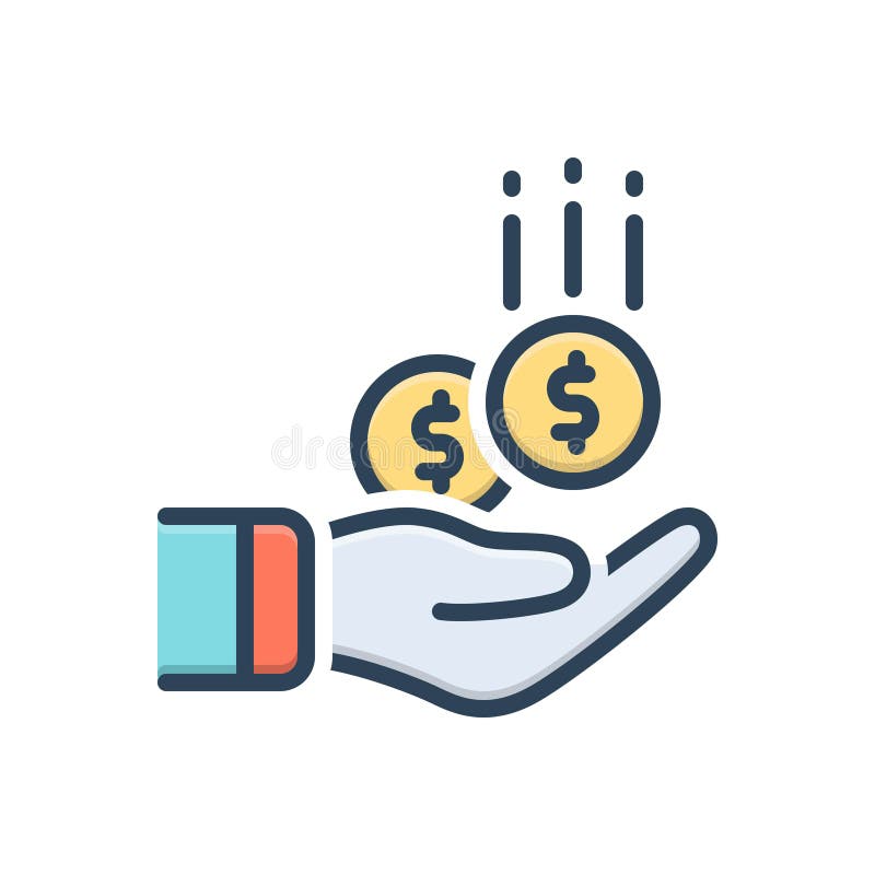 Color Illustration Icon for Collect, Gather and Pile Stock Illustration ...