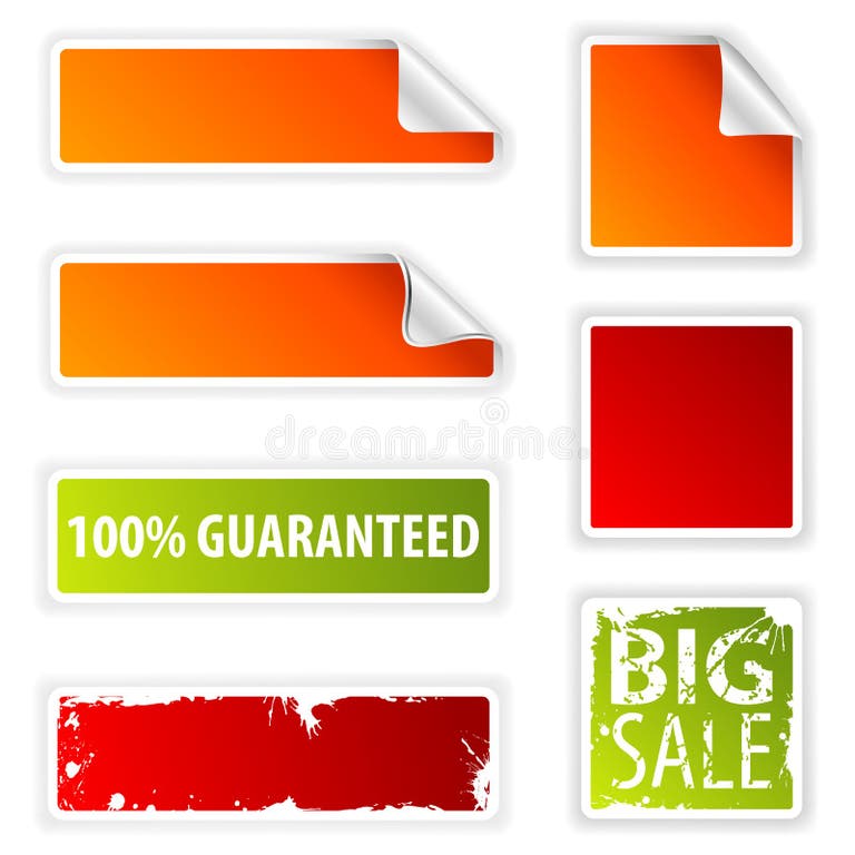 Collect Sticker stock vector. Illustration of promotion - 18879093