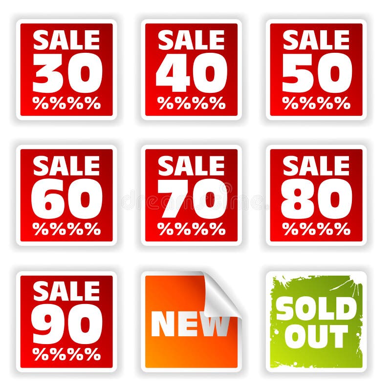 Collect Sticker stock vector. Illustration of business - 19061410