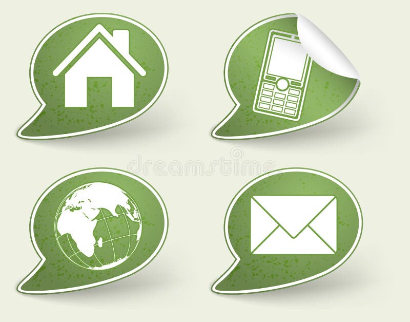 Collect Sticker with Internet Icon Stock Vector - Illustration of icon ...