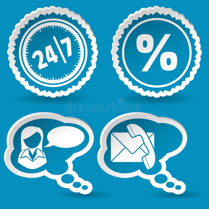 Collect Sticker with Speech Bubble and Stamp Icon Stock Vector ...