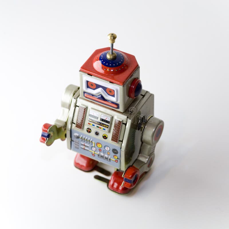 Collectable Clockwork Toy Robot Stock Image - Image of victorian ...