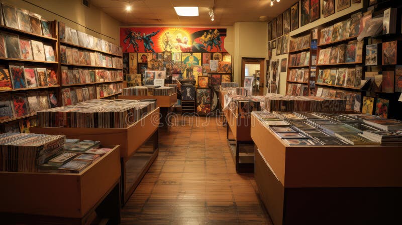 Collectible Comic Book Boxes Stock Illustration - Illustration of book ...