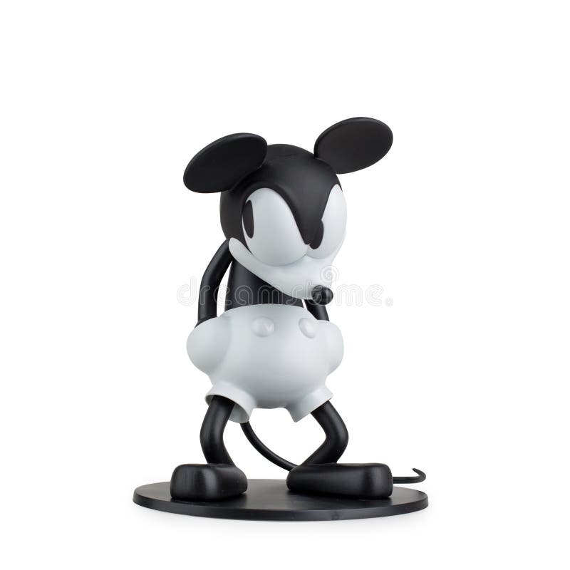 Collectible Toy Mickey Mouse Cartoon on White Background Editorial ...