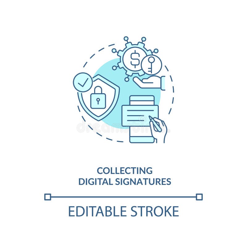 Digital Signatures Stock Illustrations – 161 Digital Signatures Stock ...