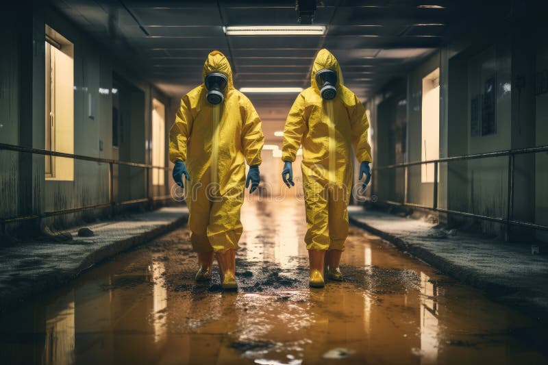 Collecting Hazardous Material Generative AI Stock Illustration ...