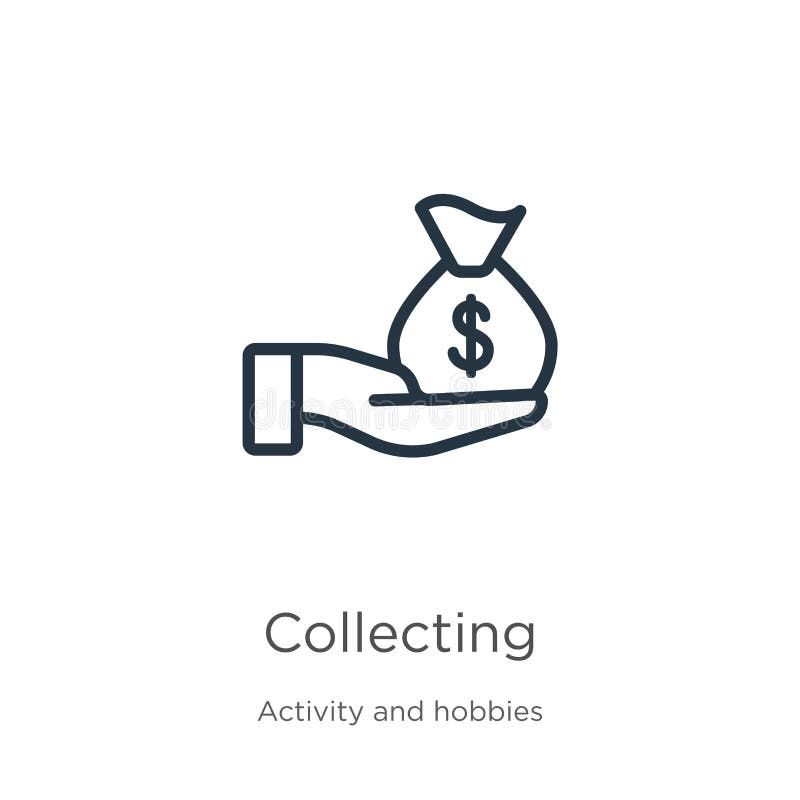 Linear Collecting Icon from Activity and Hobbies Outline Collection ...