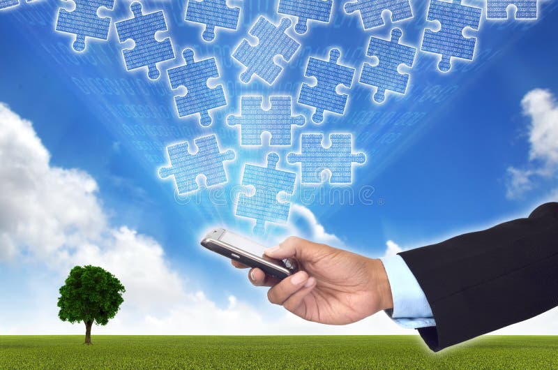 Collecting Information Concept Stock Image - Image of computing ...