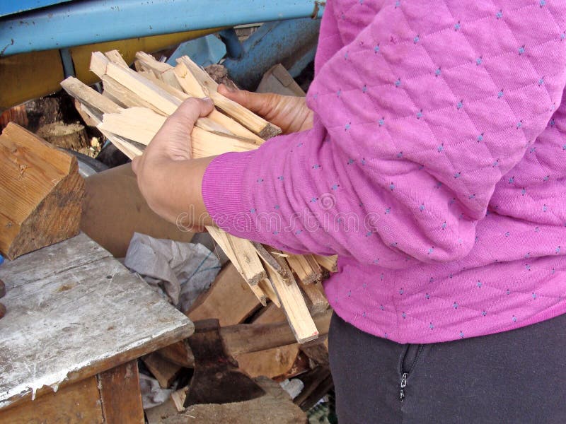 Firewood kindling stock photo. Image of ground, metal - 20298904