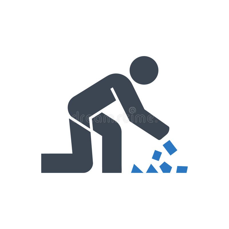 Collecting Objects Icon stock vector. Illustration of icon - 350117138