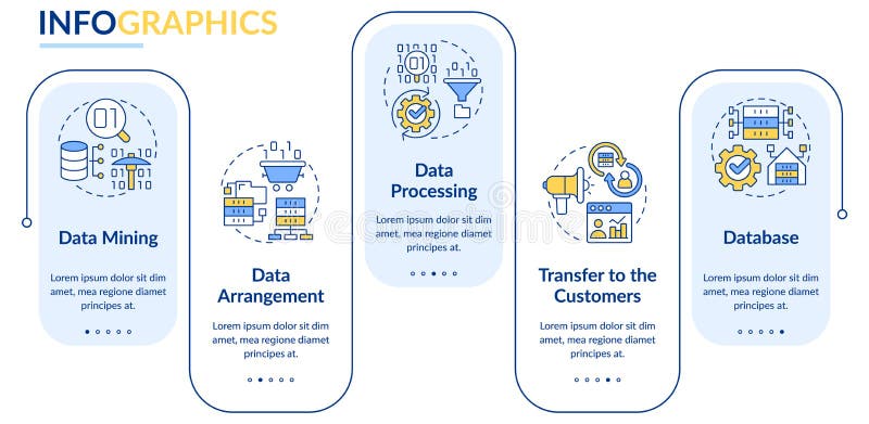 Collecting and Processing Data Circle Infographic Template Stock Vector ...
