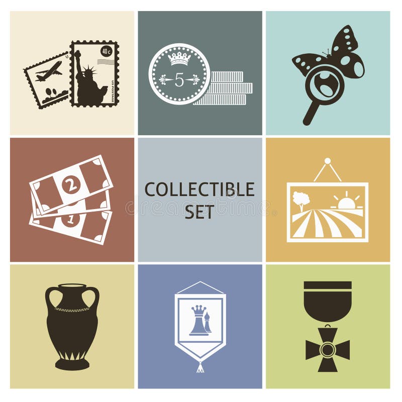 Collecting stock vector. Illustration of butterfly, stamp - 44851558