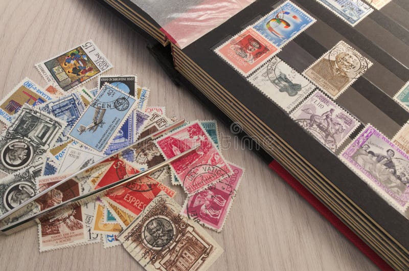 Collecting stamps editorial photography. Image of badge - 68243507