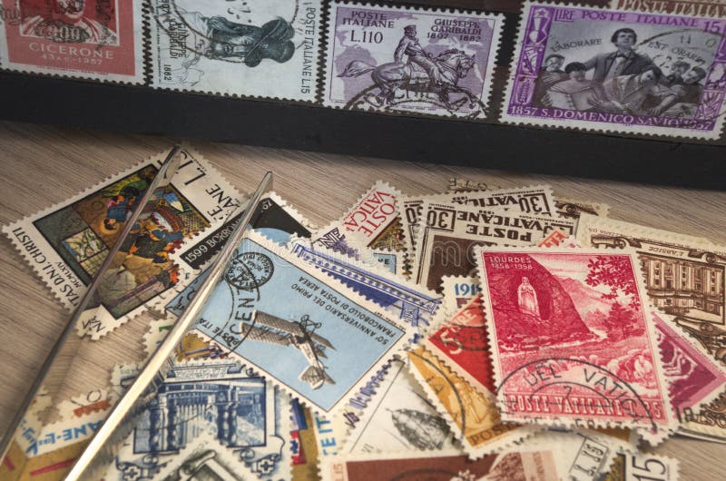 Collecting stamps editorial photography. Image of post - 68243672