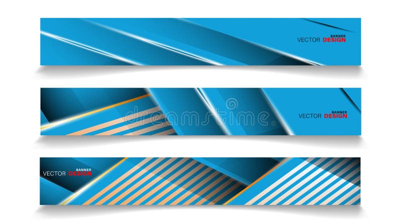 Collection of Abstract Geometric Background Banners. Can Be Used in Any ...
