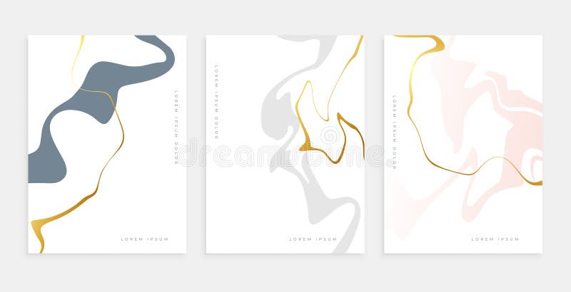 Collection of Abstract Golden Line Pattern Banner for Premium ...