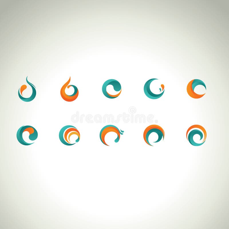 Collection of Abstract Icons. Vector Illustration Decorative Design ...