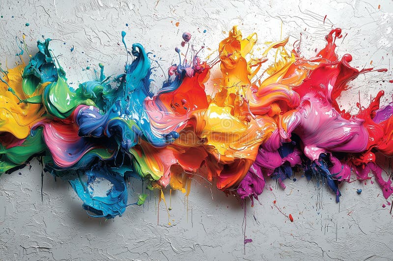 Expressive Abstract Paintings with Dynamic Color Contrasts and Textures ...