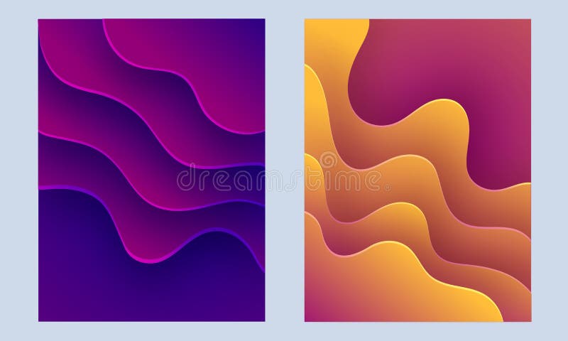 Paper Layer Cut Style Poster or Banner Design. Stock Illustration ...