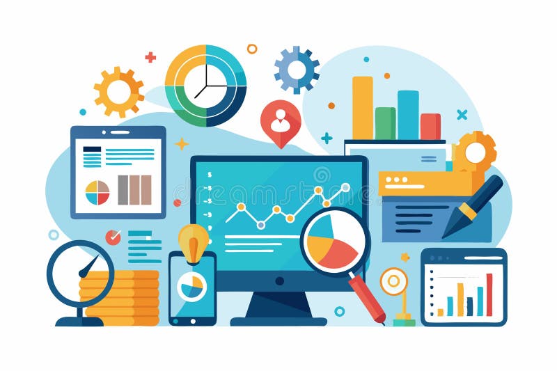 A Collection of Analytics Tools Showcases Marketing Metric Analysis on ...