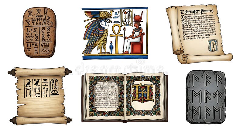 Ancient Writing Forms Stock Illustrations – 107 Ancient Writing Forms Stock Illustrations ...