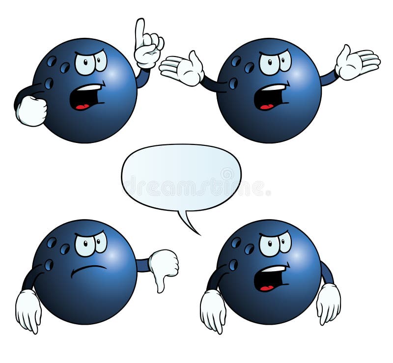 Angry bowling ball stock vector. Illustration of sphere - 25493387