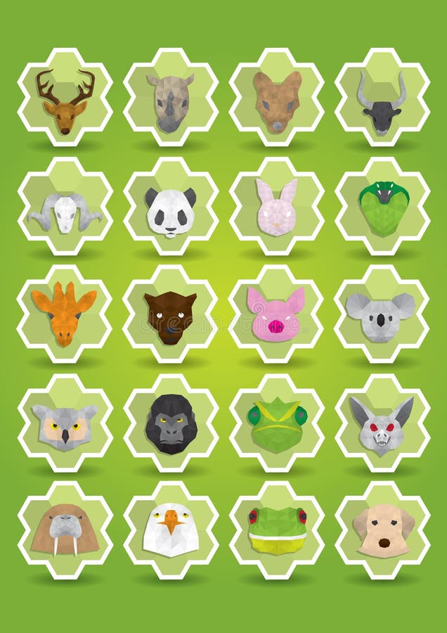 Collection of Animals. Vector Illustration Decorative Design Stock ...