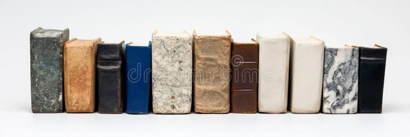 Collection of Antique Books Aged Books Diverse Textures Knowledge ...