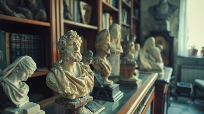 Collection of Antique Statues in the Museum& X27;s Storeroom Stock ...