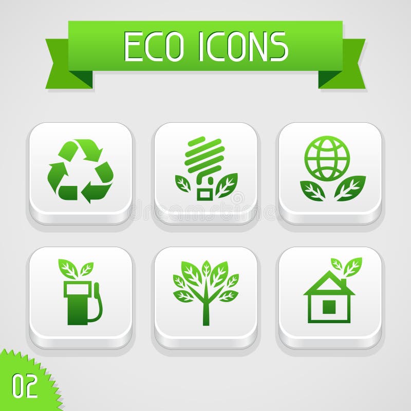 Eco Energy Concept Icons Tree 2 Stock Illustrations – 33 Eco Energy ...
