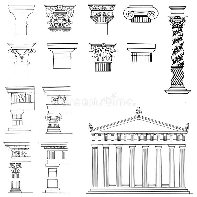 Architectural Elements Stock Illustrations – 101,381 Architectural ...