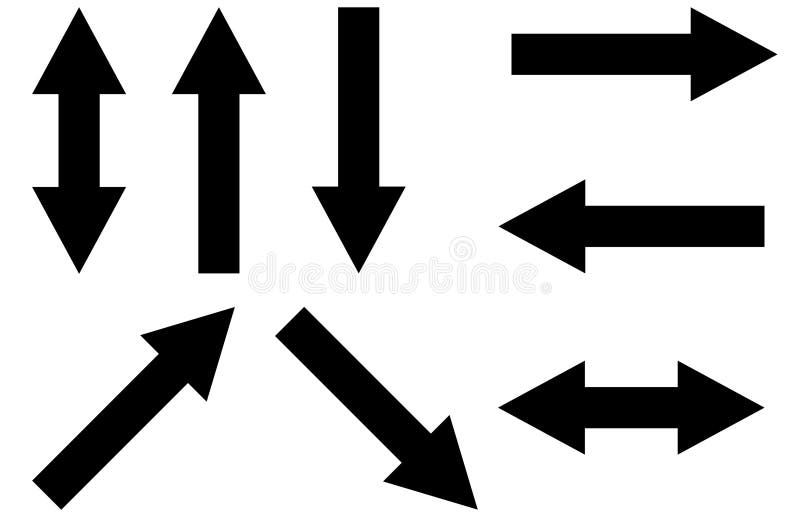 Collection of Arrow Illustrations Black Stock Illustration ...