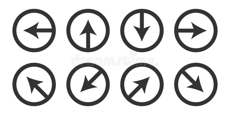Collection Arrows Icon. Control Navigation Symbol. Sign App Button ...