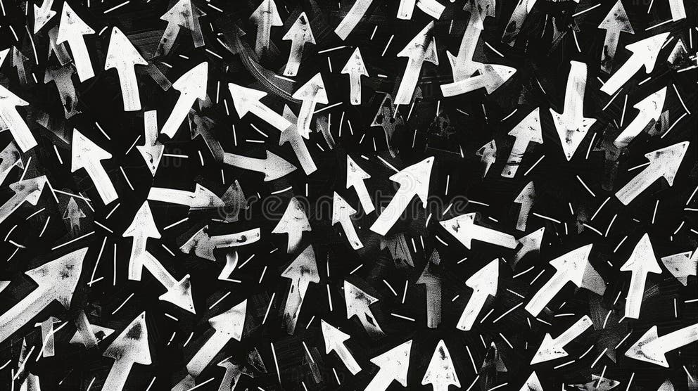 A Collection of Arrows Pointing in Various Directions Stock Image ...