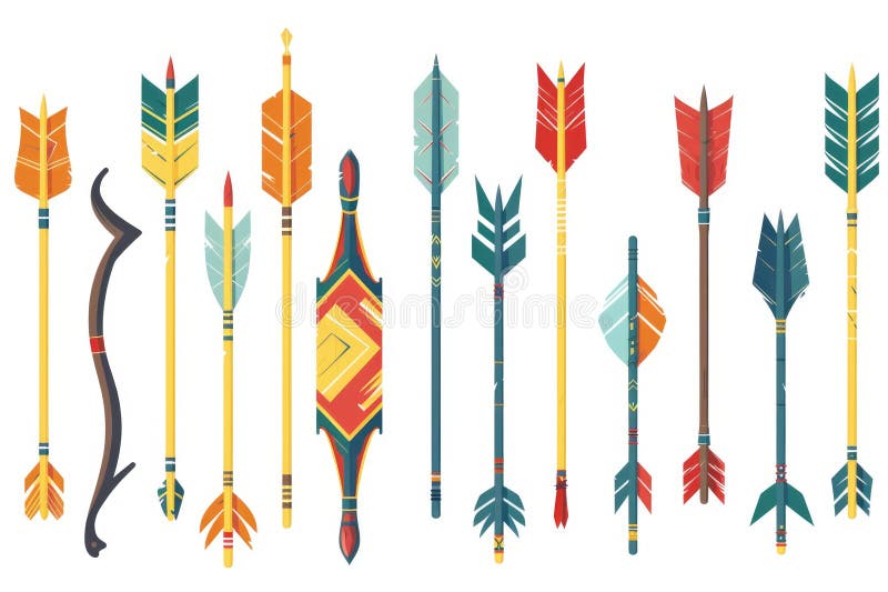 A Collection of Arrows with Unique and Creative Designs Stock ...