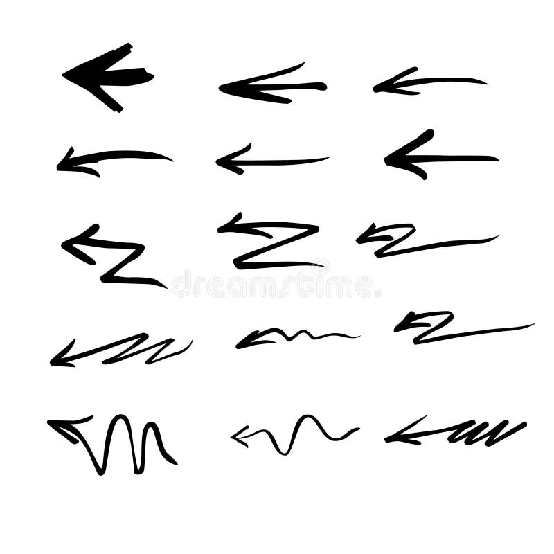 Collection of Artistic Black Arrow Designs Showcasing Various Styles ...