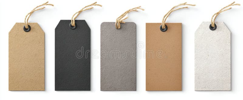 The Collection of Assorted Blank Paper Tags for Creative Labeling ...