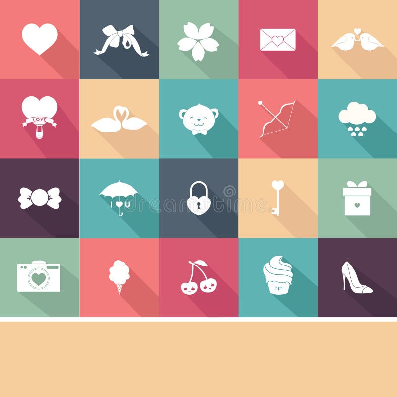 Collection of Assorted Icons. Vector Illustration Decorative Design ...