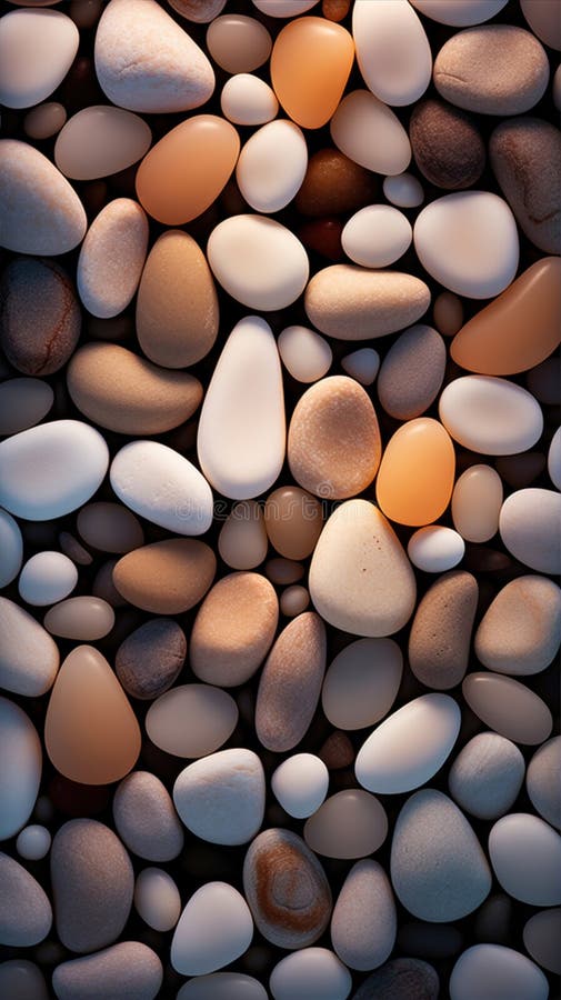 A Collection of Assorted Smooth, Colorful Pebbles, Perfect for ...