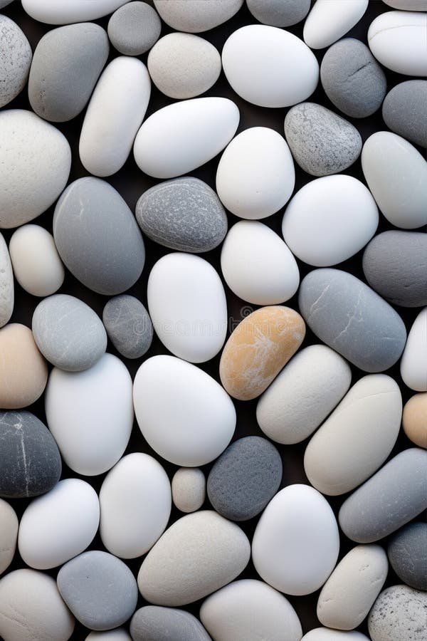 A Collection of Assorted Smooth, Grey Pebbles, Perfect for Backgrounds ...