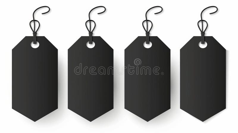 Collection of Authentic Empty Price Tags for Black Friday Discounts ...